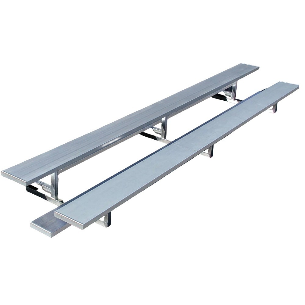 2 Row Football Stands - 7.5’ Length For 10 Seats Aluminum Planks